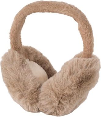 styleBREAKER Cache-oreilles pour femmes, couleur unie, aspect peluche - Earmuffs doux et moelleux pour les froides journ&eacute;es dhiver 04026070, couleur:Taupe