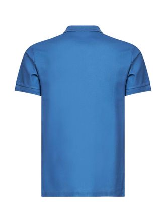 Burberry Mens Polo Shirt Pool Blue Cotton Light T-shirts And Polos