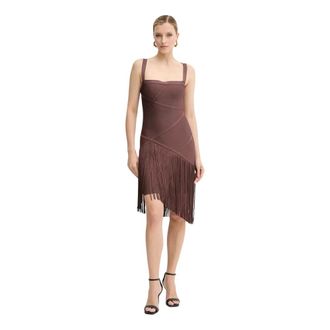 H&eacute;rve L&eacute;ger Josephine - Femme - Robes - Brun - Taille: 38 FR
