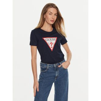 Guess T-Shirt W1YI1B I3Z14 Dunkelblau Regular Fit