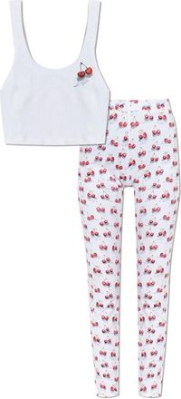 Diesel Femme, V&ecirc;tements de nuit et de d&eacute;tente, Blanc, Taille: 34 FR Ensemble Pyjama Deux Pi&egrave;ces
