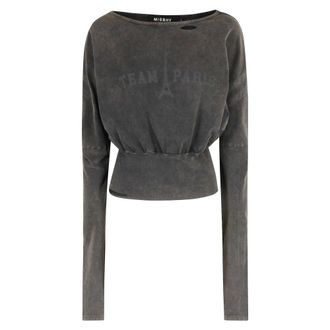 Misbhv Team Paris Longsleeve - - Tops - Damen - Schwarzk - XS
