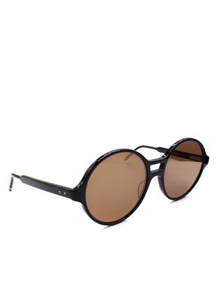 Thom Browne Navy Circular Sunglasses