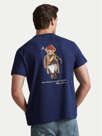 Polo Ralph Lauren T-Shirt 710B16610001 Dunkelblau Regular Fit