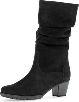 Gabor Bottines Chelsea pour femme, largeur supplémentaire confortable (H), Noir 47, 35.5 EU Weit
