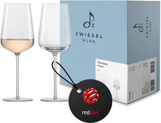 Zwiesel Glas Riesling Wei&szlig;weinglas Vervino (2-er Set), edle Weingl&auml;ser f&uuml;r Wei&szlig;wein, sp&uuml;lmaschinenfeste Tritan-Kristallgl&auml;ser, Made in Germany (Art.-Nr. 122167)