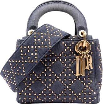 Dior Pre-owned Lady Dior Satchel - Femme - Pre-owned - Bleu - Taille: ONE Size