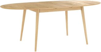 Rendez-Vous D&eacute;co Rendez-vous D&eacute;co - Table ovale 6/8 personnes extensible en bois clair 170/200 cm - eddy