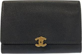 Chanel Portefeuille Pre-owned (bi-pli) - Femme - Pre-owned - Noir - Taille: ONE Size