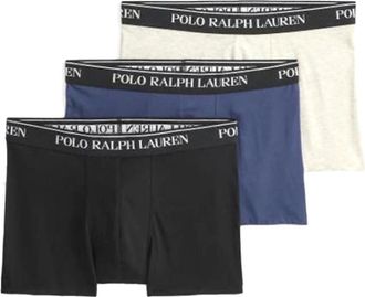 Polo Ralph Lauren Homme, Sous-vêtements, Multicolore, Taille: M Stretch Cotton Boxer Brief 3-Pack