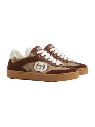 Gucci Leather Sneakers - Beige