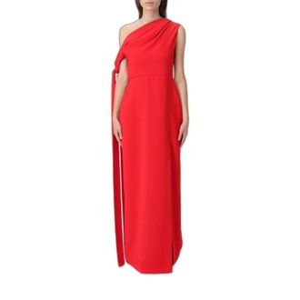 Solace London Irina Empire Dress - - Dresses - Damen - Rot - M