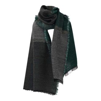 Kocca Femme, Accessoires, Vert, Taille: ONE Size &Eacute;charpe multicolore &agrave; bords effiloch&eacute;s