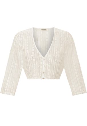 Stockerpoint Damen Nelly Dirndlbluse, Creme, 42