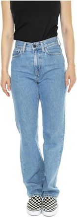 Carhartt Work in Progress Femme, Jeans, Bleu, Taille: W30 Jeans droits