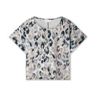 Hart by Helena Hart Elegantes Rose Print Top - - Blouses & Shirts - Damen - Blau - M