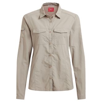 Craghoppers Adventure III Hemd f&uuml;r Damen Lang&auml;rmlig (Helles Pilz Beige)