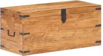 vidaXL Coffre 90x40x40 cm Bois dacacia solide Vidaxl