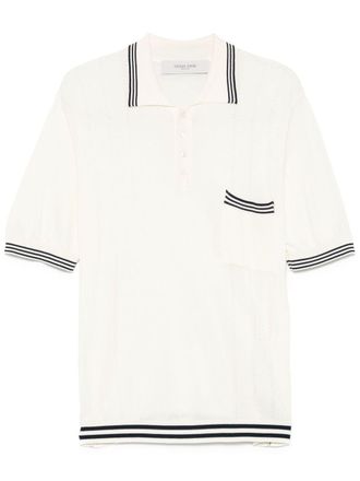 Golden Goose polo en maille - Blanc