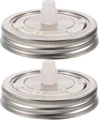 Cabilock 2 St&uuml;ck Masonglasfermentationdeckel Fermentationssets Fermentierende Deckel f&uuml;r Masongl&auml;ser fermentieren Mason Jar Fermentation Kit Fermentationsset f