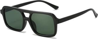 Generic Lunettes De Soleil Carr&eacute;es For Hommes Et Femmes, Id&eacute;ales For Les Activit&eacute;s Plein Air, Vacances, Trajets Domicile-travail La Conduite(Green)