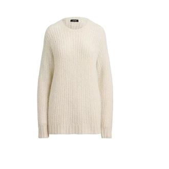 Ralph Lauren Femme, Pulls, Beige, Taille: 42 FR Maille ras du cou
