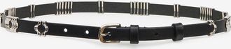 Isabel Marant Ceinture Odena - Femme - Noir Et Argenté - Taille 70 - Isabel Marant