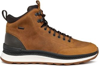 Geox Herren U SPHERICA ACTIF X2 Ankle Boot, Ochre/DK Coffee, 42 EU