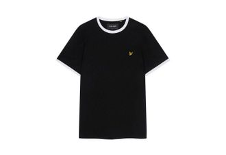 Lyle & Scott T-Shirt T-Shirt Lyle&Scott Ringer kontrastfarbene B&uuml;ndchen