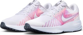 Nike Laufschuh NIKE Run Defy, Damen, Gr. 38, wei&szlig;, hydrangeas, bright crimson, Textil, Schuhe Laufschuh, Topseller