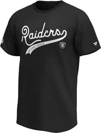 Fanatics Las Vegas Raiders Retro Script NFL T-shirt Noir, Noir, XL