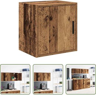vidaXL Rangement garage - Armoire murale de garage vieux bois bois ding&eacute;nierie