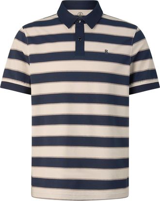 Bogner Piqu&eacute;-Polo-Shirt Timo f&uuml;r Herren - Navy-Blau/Sand - 3XL
