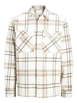 Jack & Jones Jprraymond Melange Check Overshirt Ls Sn