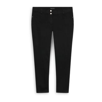 Fiorella Rubino Skinny Jeans mit Doppelknopf - - Jeans - Damen - Schwarzk - 8XL