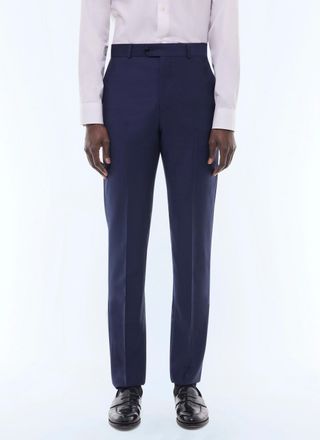 Fursac Pantalon de costume ajust&eacute; en toile - Taille 37 - Homme