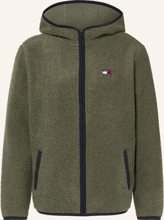 Tommy Jeans Teddyfell-Jacke gruen