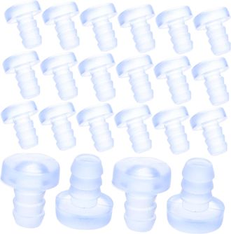 Valiclud 50 St&uuml;ck Transparente Weiche Gummipuffer mit Stiel rutschfeste Staubschutz Pads f&uuml;r M&ouml;belbeine Ger&auml;uschd&auml;mpfende Tischsto&szlig;stangen und Schutzgleiter f&uuml;