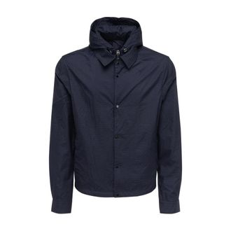 Emporio Armani Ikonic Blaue Blouson Jacke - - Jackets - Herren - Blau - M