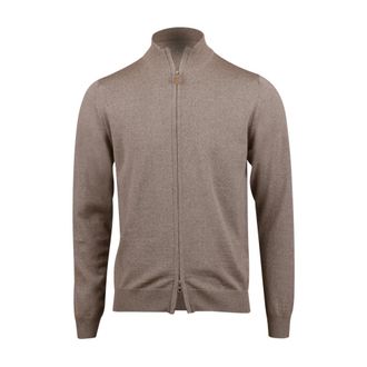 Stenstr&ouml;ms Merino-Woll-Zip-Cardigan - - Knitwear - Herren - Braun - 2XL