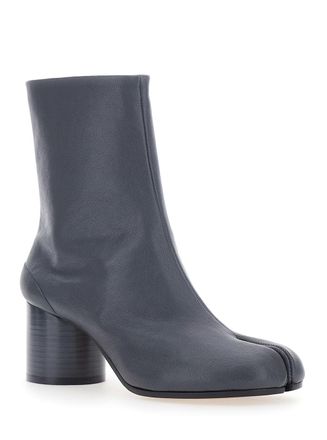 Maison Margiela Womens Ankle Boots Tabi Leather Grey Sheep