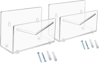 Cabilock 2 Stück Transparenter Wand Tisch Organizer aus Acryl Moderner Briefhalter für Büro und Zuhause Klarer Mail Dokumentensortierer zur Platzsparenden Aufb