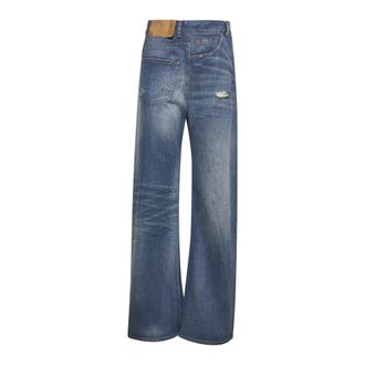 Maison Margiela Femme, Jeans, Bleu, Taille: W29 Twist Wide Leg Jeans