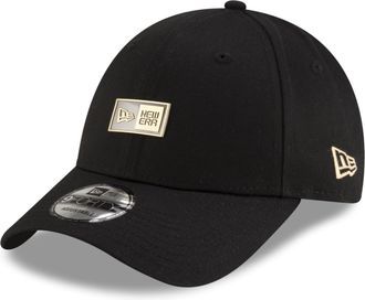 New Era 9Forty Strapback Cap - Metal Badge schwarz