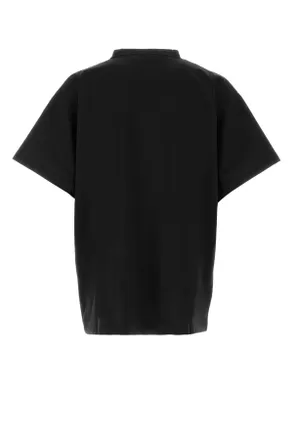 Balenciaga Black Exterior: Cotton T-Shirt T-shirts And Polos