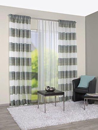 Home Fashion Home fashion Fertigschal, Stoff, Gr&uuml;n, 225 x 140 cm