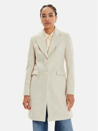 Fracomina &Uuml;bergangsmantel FR24WC1010W74401 &Eacute;cru Regular Fit