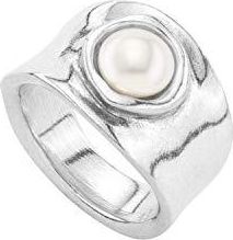 Uno De 50 Bague plaquée argent avec cristaux