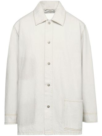 Maison Margiela surchemise en jean Selvedge - Blanc