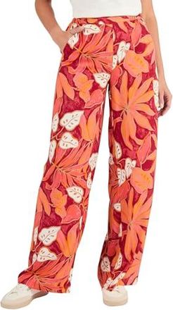 Damart Pantalon Fluide Climatyl Femme Rouge Imprim&eacute; Taille 36